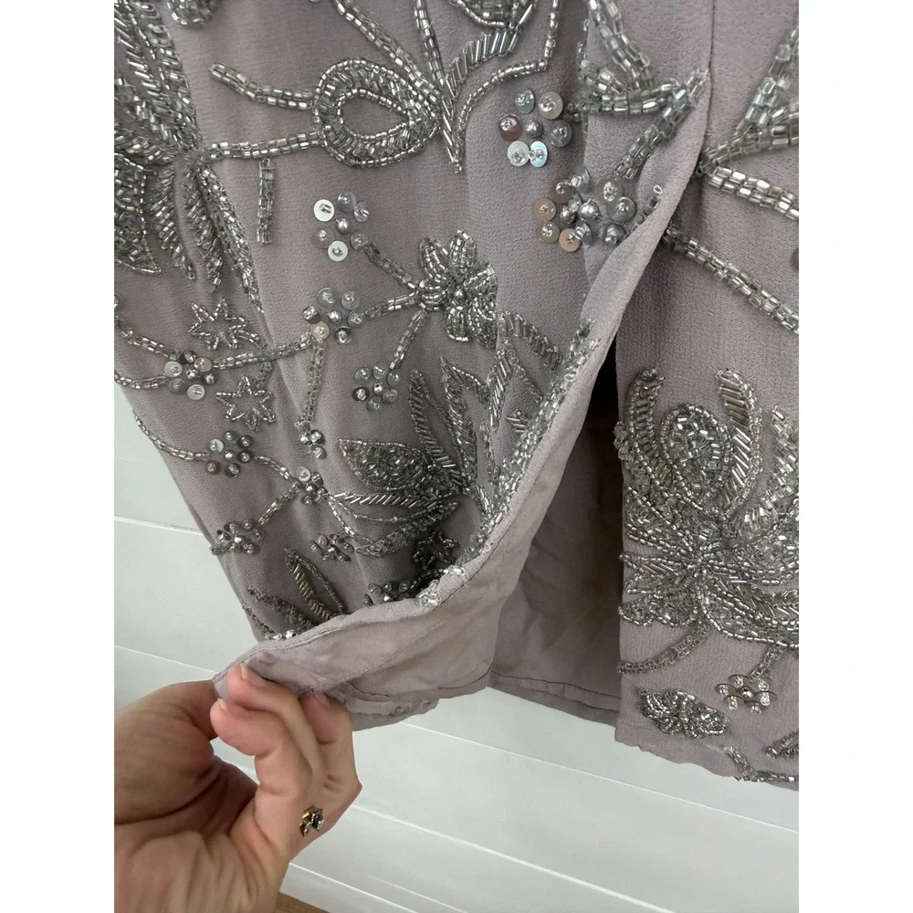 Mac Duggal | Dresses | Nwt Mac Duggal Beaded Sheath Midi Dress Women ...